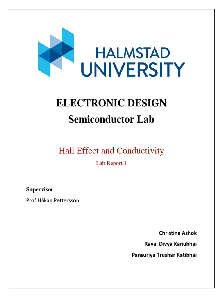 Lab Report 1 | PDF | Semiconductors | Electrical Resistivity And ...