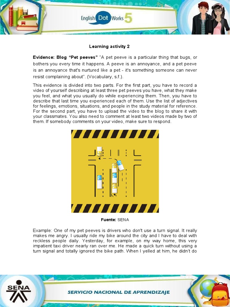Learning Activity 2 Evidence: Blog "Pet Peeves" "A Pet Peeve Is A ...