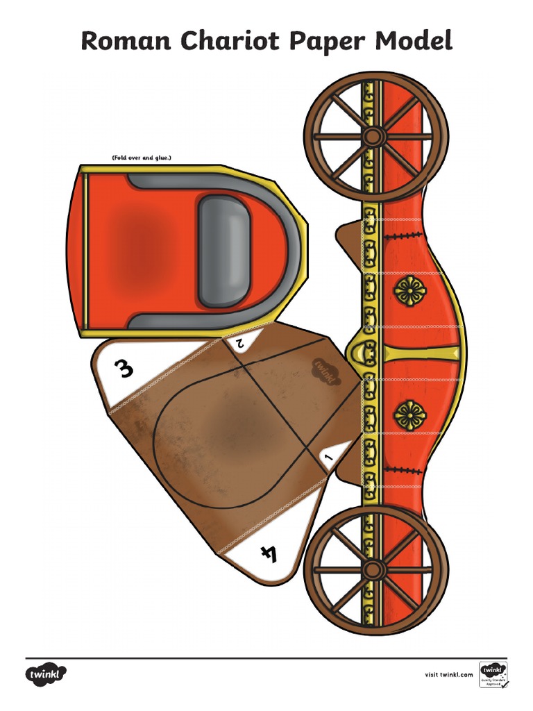 3D To Printo D Roman Chariot Paper Model - Ver - 5 | PDF