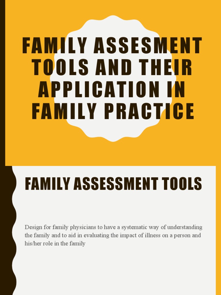 Family Assesment Tools and Their Application in Family Practice | PDF ...