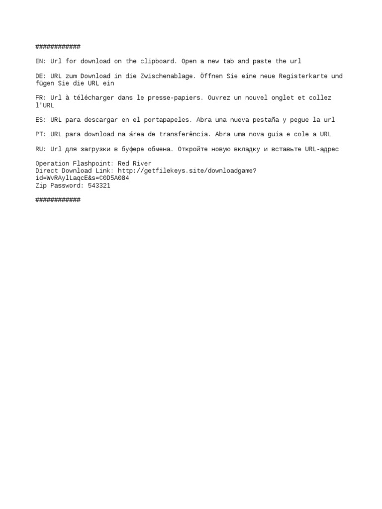 Operation Flashpoint - Red River - Activation | PDF