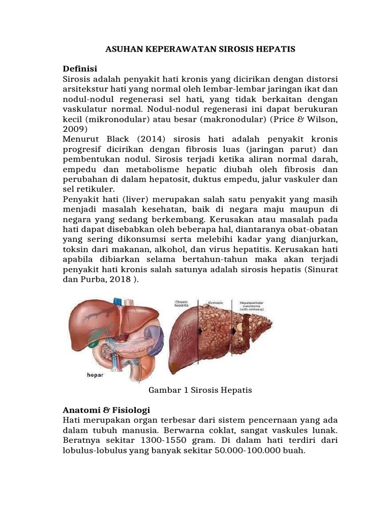 Asuhan Keperawatan Sirosis Hepatis | PDF | Kesehatan Holistik