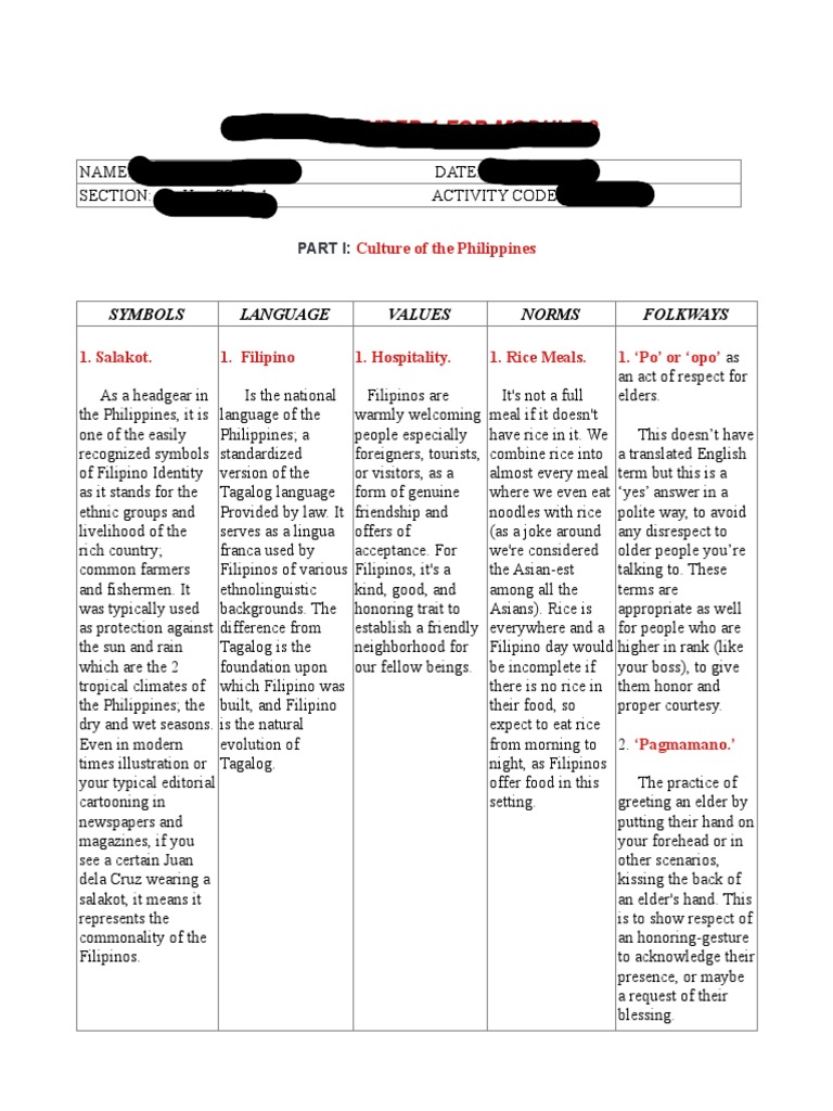 Culture of The Philippines | PDF