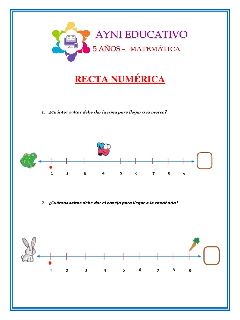 Hojas De Trabajo Sobre La Recta Numérica Descargar Hoja De Trabajo