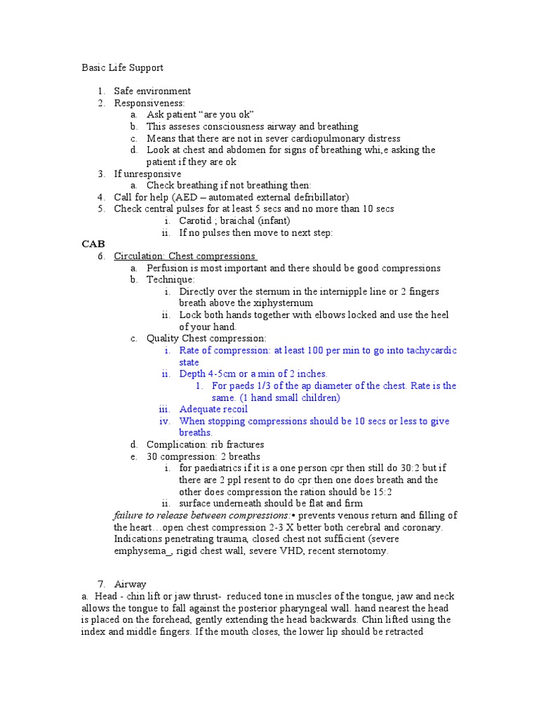 2.basic Life Support | PDF | Cardiopulmonary Resuscitation | Cardiac Arrest