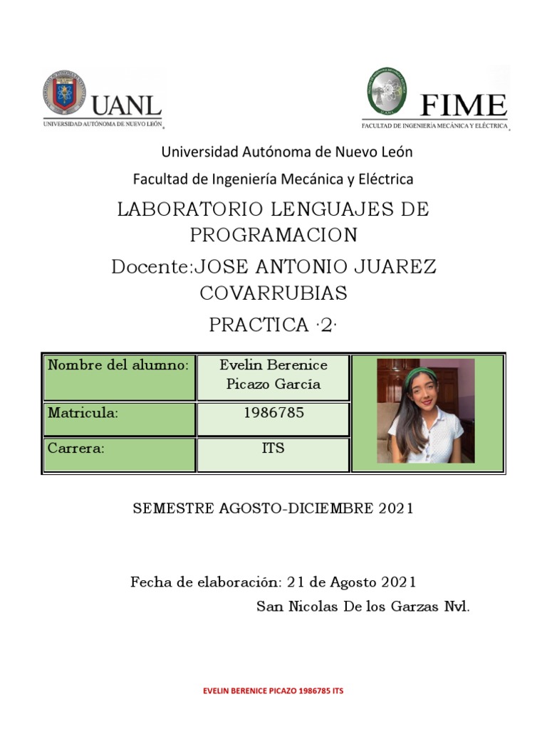Lenguajes de Programacion Practica 2 | PDF | HTML | Internet y web