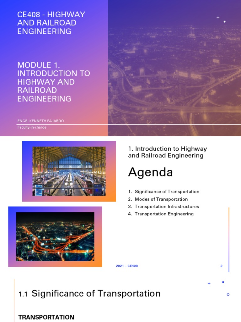 01 408 - Introduction To Highway and Railroad Engineering | PDF ...