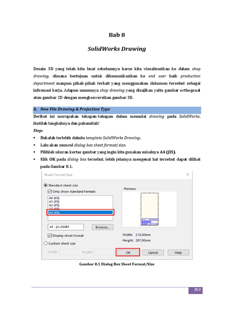 11 Bab 8 Solidwork Drawing | PDF | Komputer | Teknologi & Rekayasa