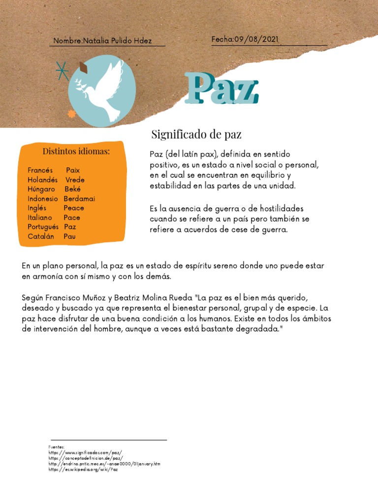 Significado De Paz Como Valor – La Paz Y Su Importancia – WATQVT