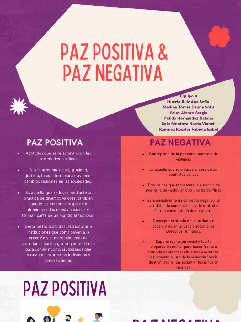 Paz Positiva & Paz Negativa | PDF