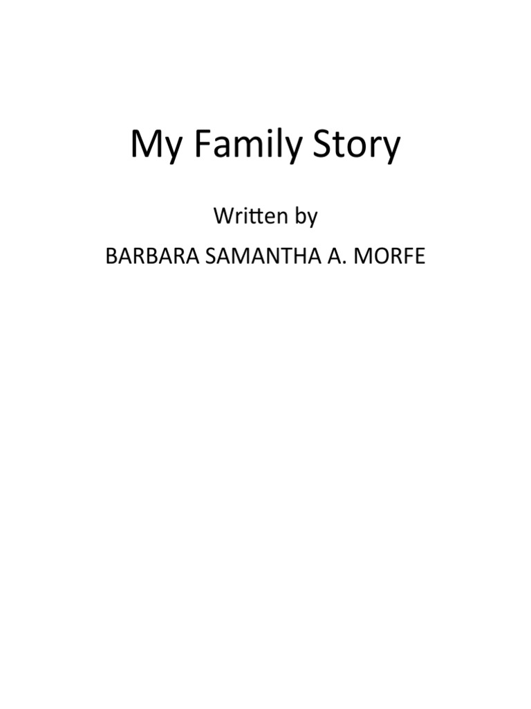 My Family Story | PDF