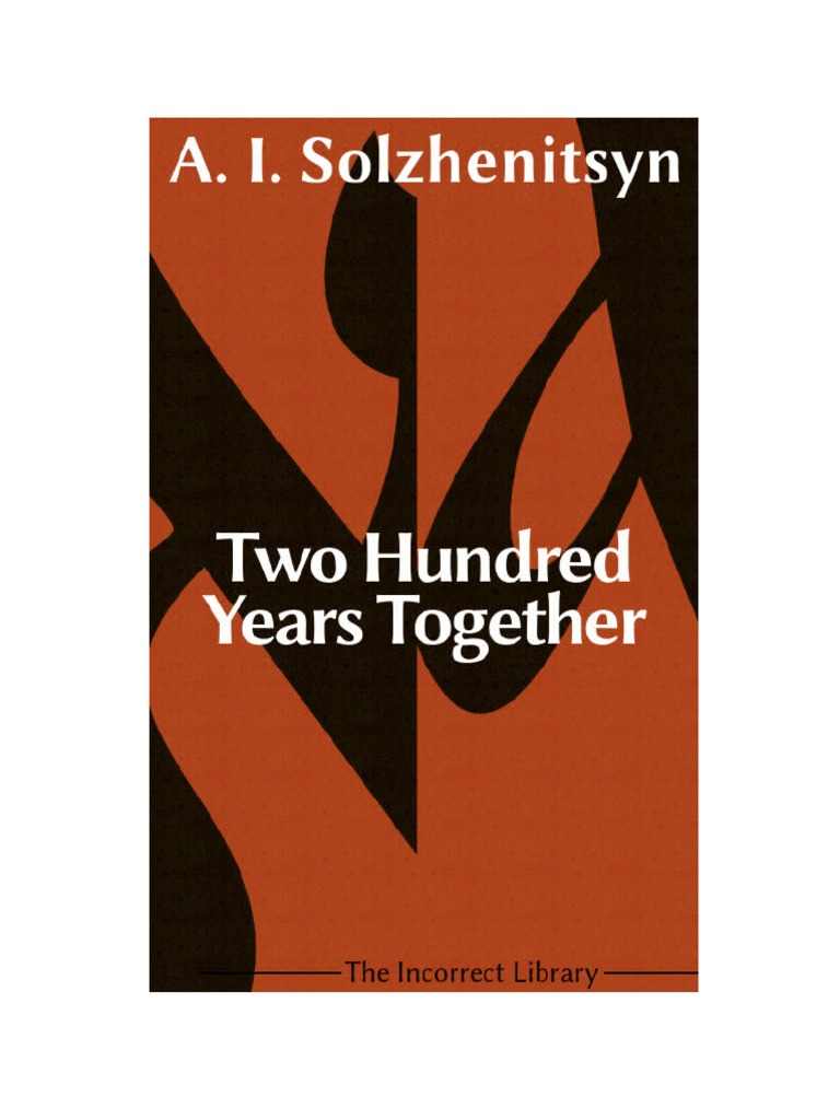 Two Hundred Years Together - Aleksandr-I.-solzhenitsyn | PDF | Crimea ...