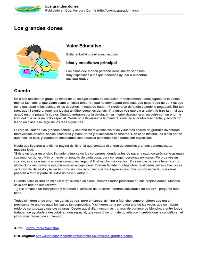 Cuento Bullyng Pdf