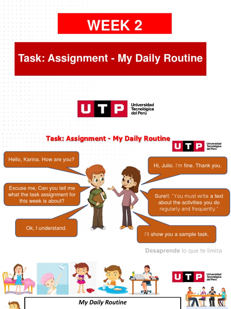 Week 2: Task: Assignment - My Daily Routine | PDF
