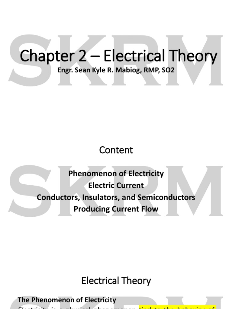 Chapter 2 - Electrical Theory | PDF | Electric Charge | Atoms