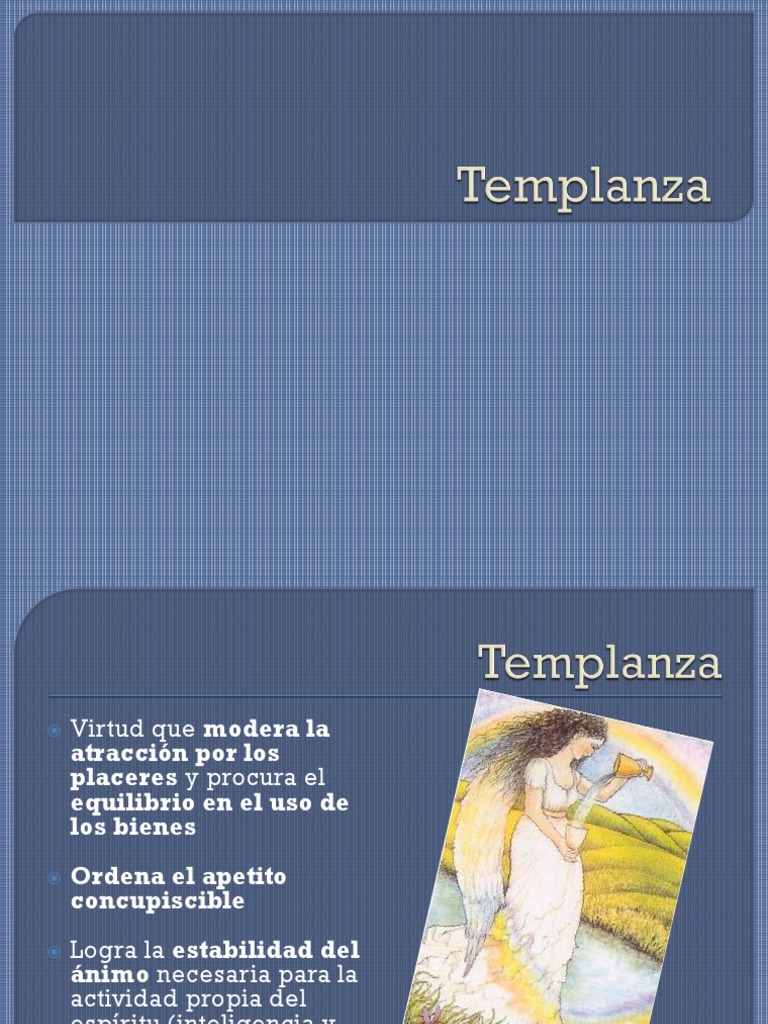 Templanza | PDF | Castidad | La naturaleza humana