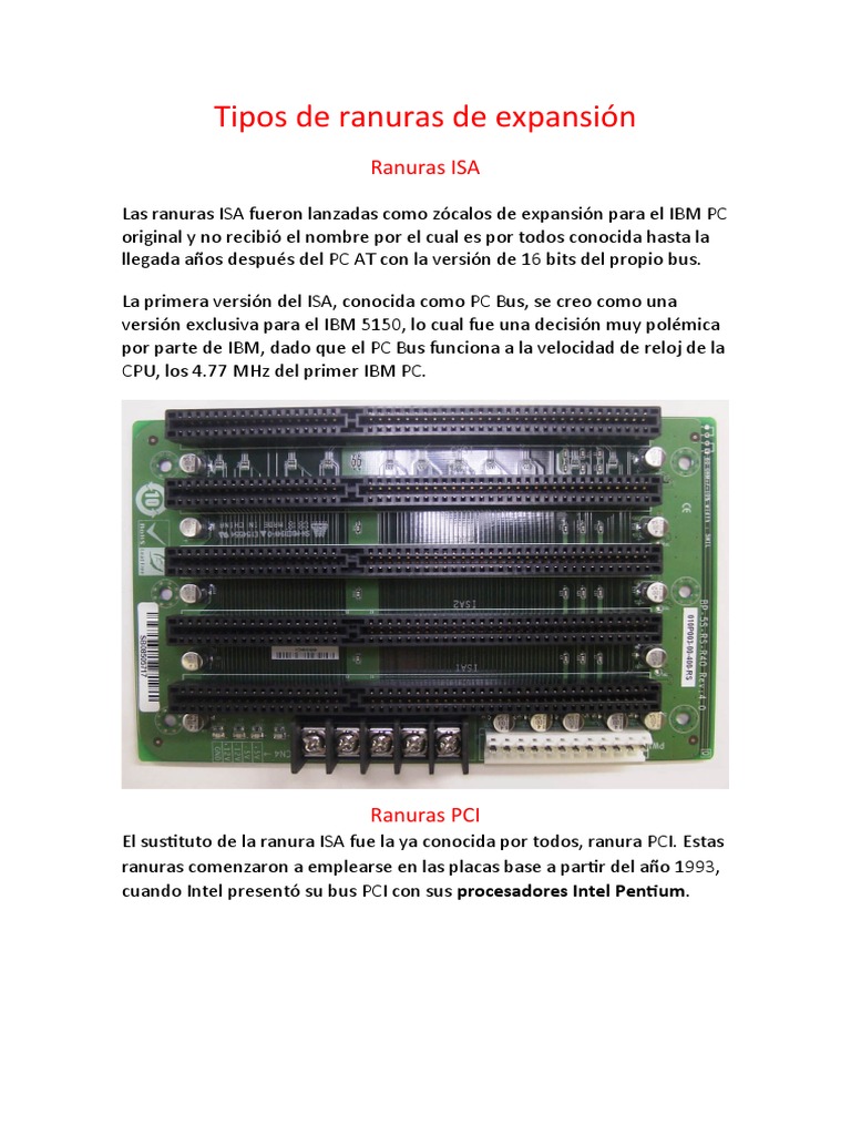 Slot de Expansion | PDF