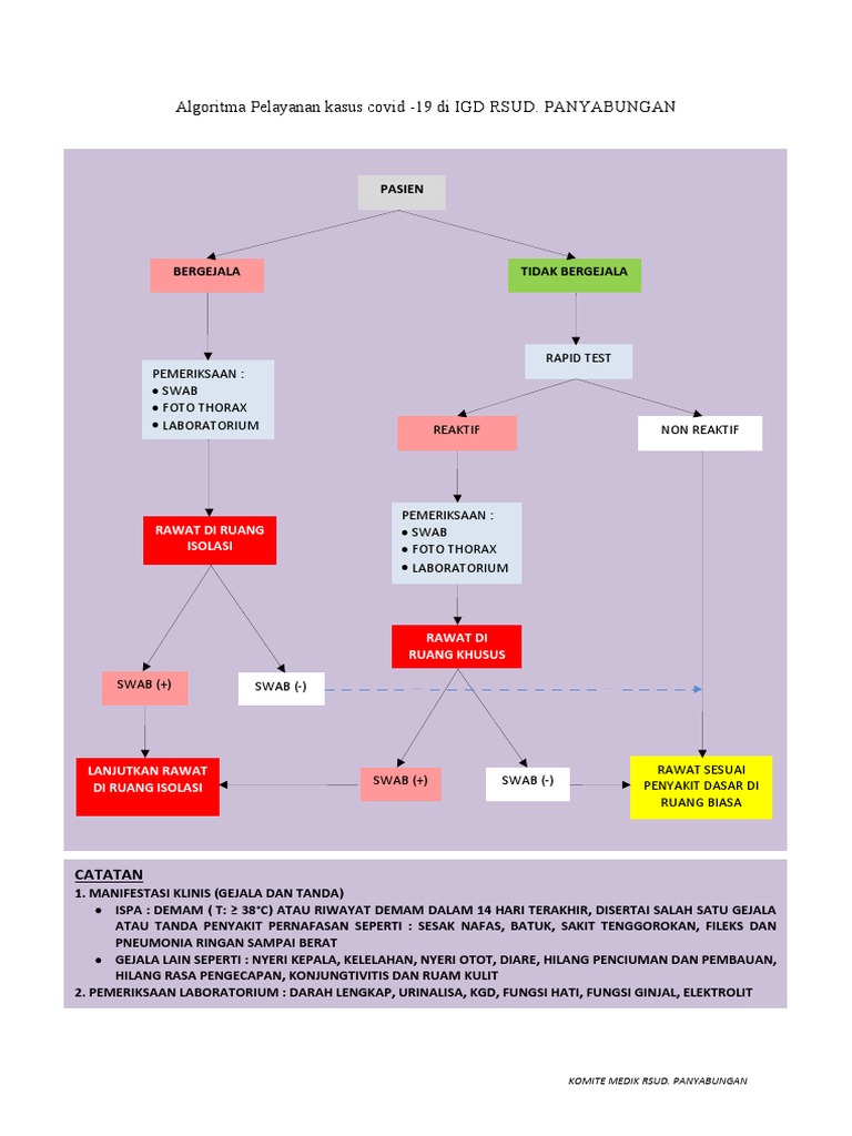 Algoritma Pelayanan Kasus Covid IGD | PDF