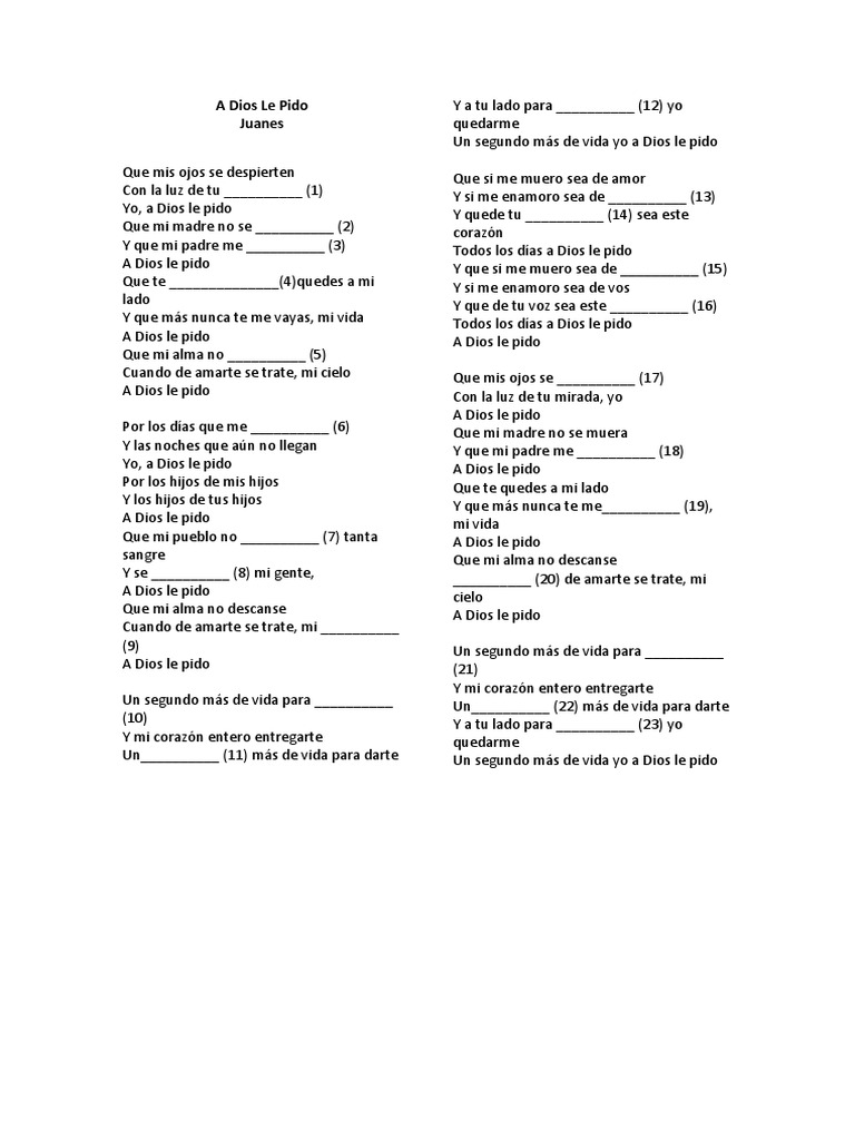 Oración de Amor y Esperanza | PDF