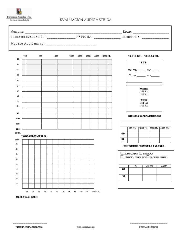 Evaluación Audiométrica | PDF