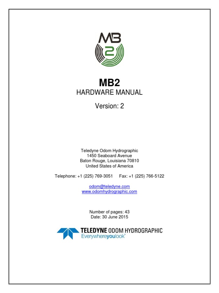 MB2 HardwareManual 2 | PDF | Screw | Electrical Connector
