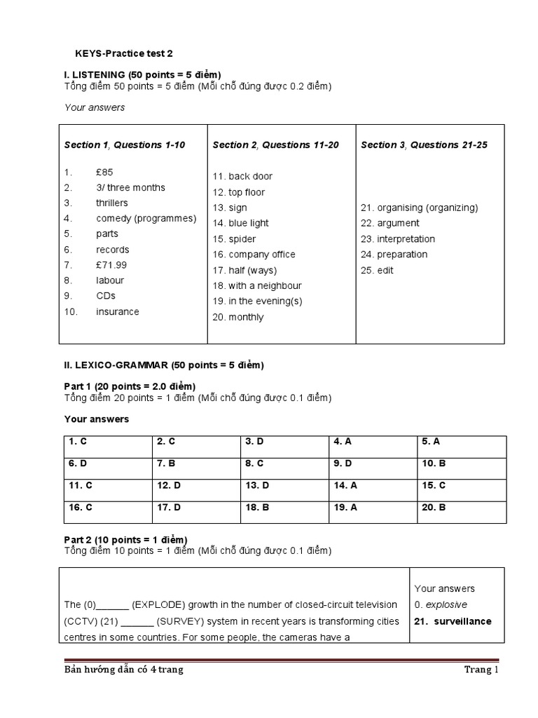 Keys - Practice Test 2 | PDF | Closed Circuit Television | Lawsuit