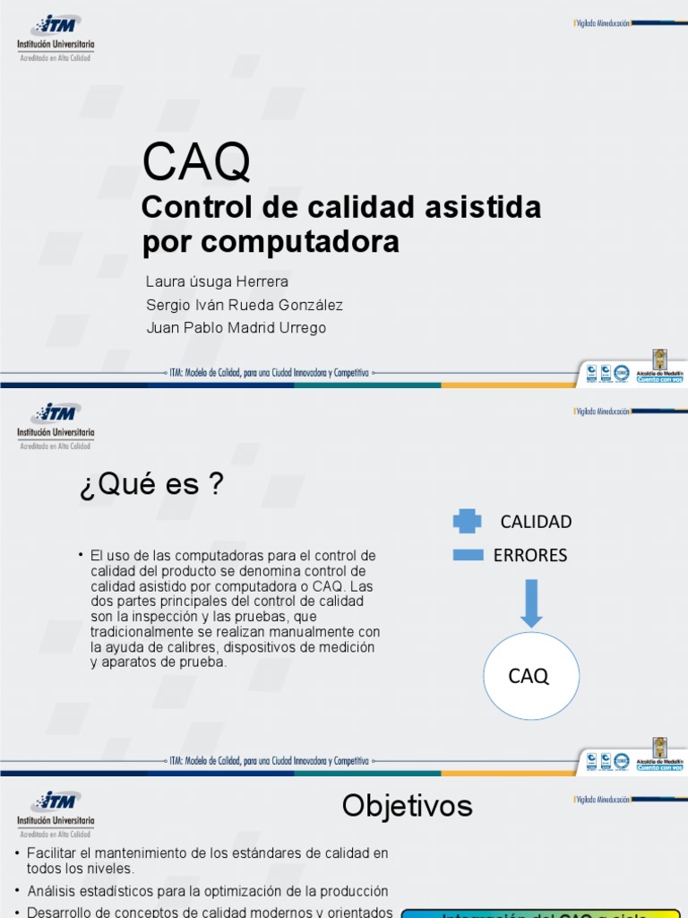 Presentacion CAQ | PDF | Software | Estadísticas