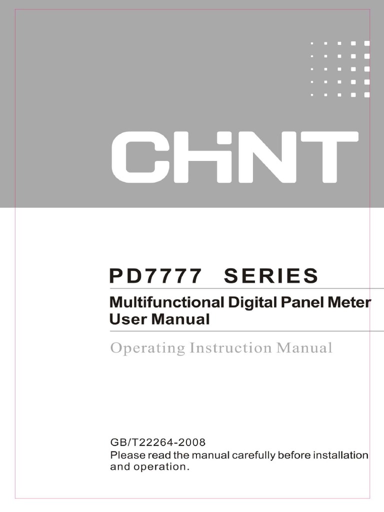 PD7777 manual已排版 | PDF