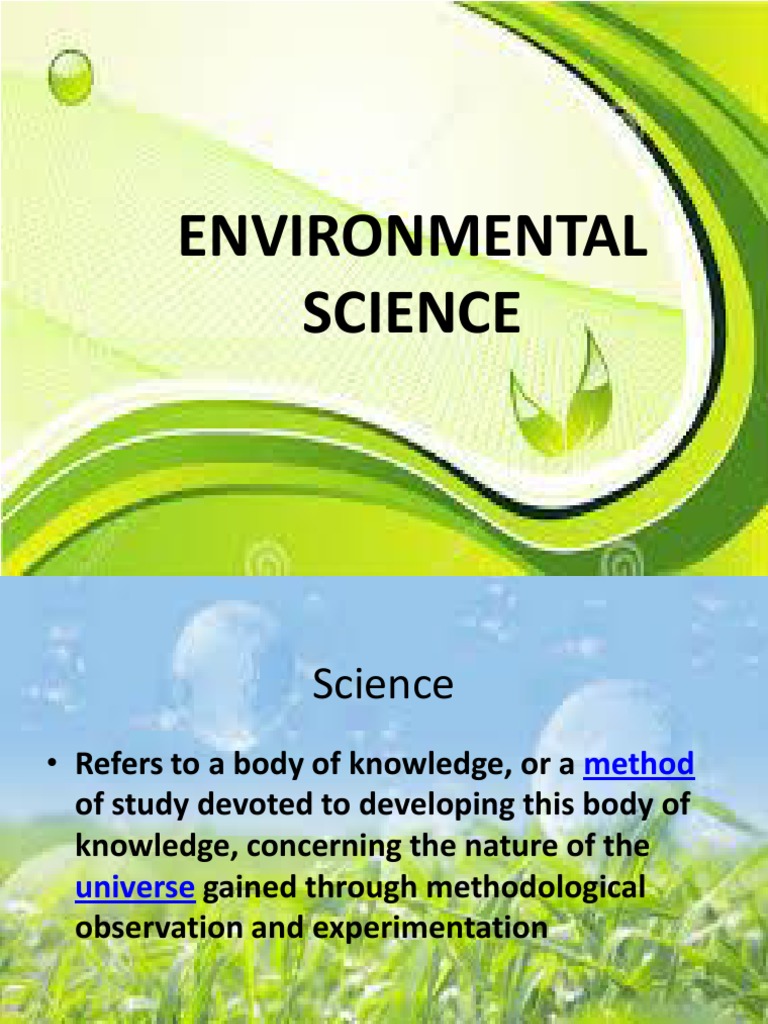 Week 1 Envisci 1 | PDF | Science | Environmental Science