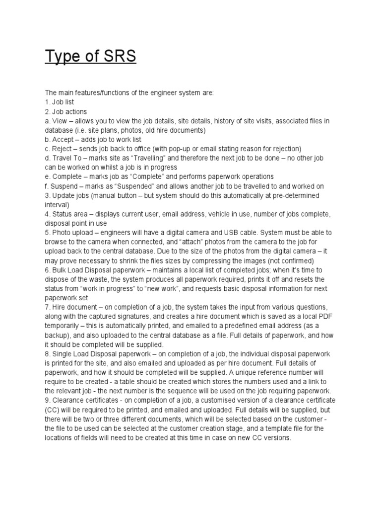 Srs Sample | Download Free PDF | Databases | World Wide Web