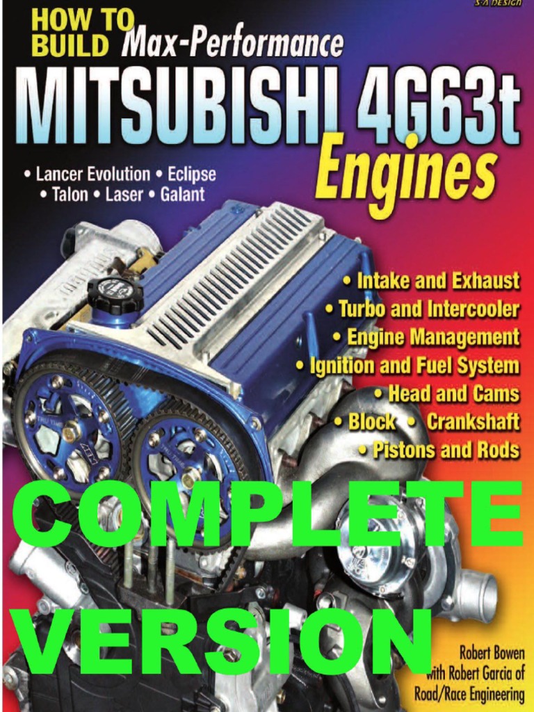 How To Build 4g63t | PDF | Throttle | Turbocharger