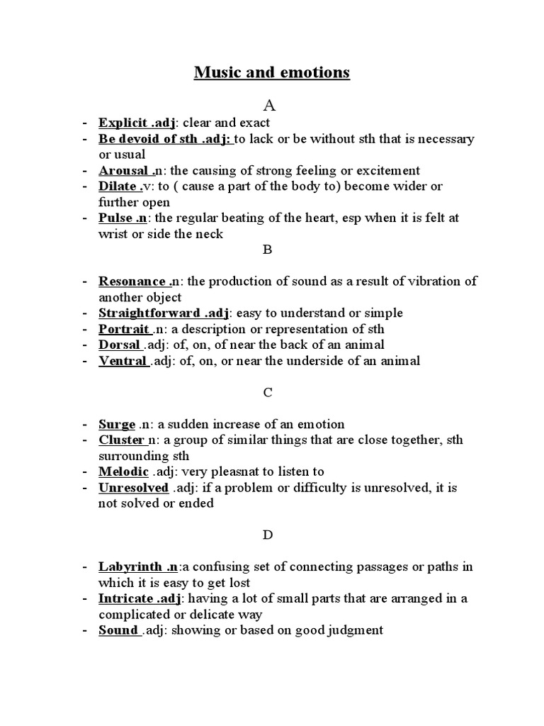 Music and Emotions | PDF