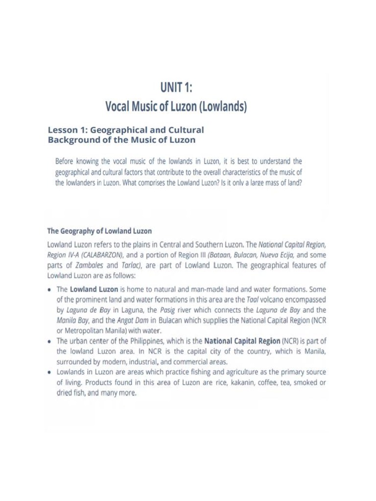 Lowlands of Luzon | PDF