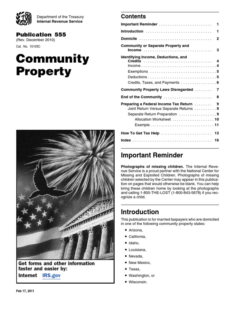 Community Property Tax Guide | PDF | Community Property | Earned Income ...