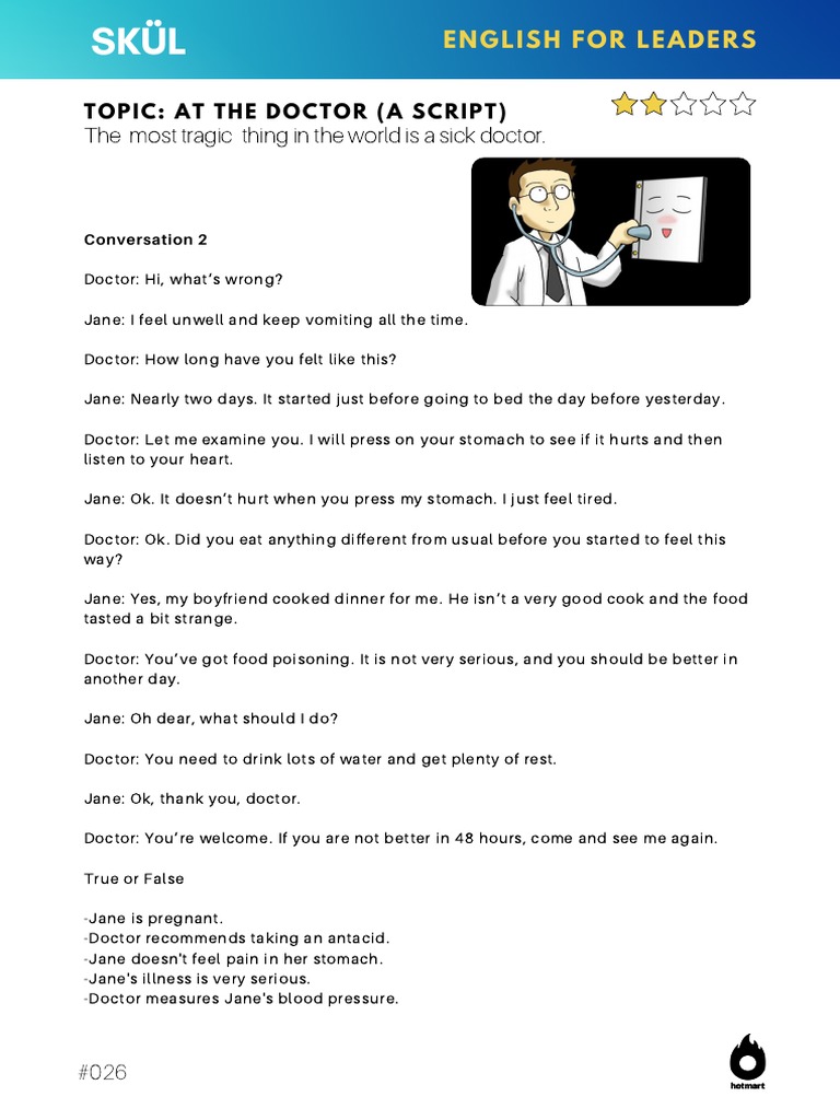 #026 at The Doctor (Script 2) | PDF | Lifestyle