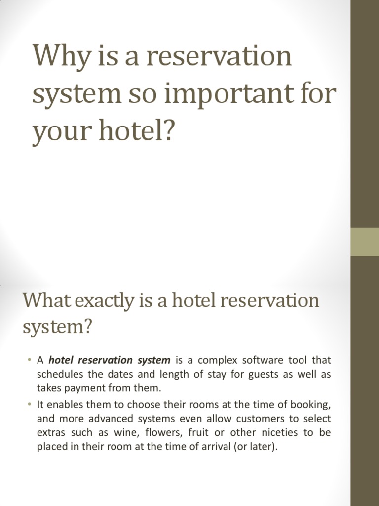 Receive and Process Reservation | PDF
