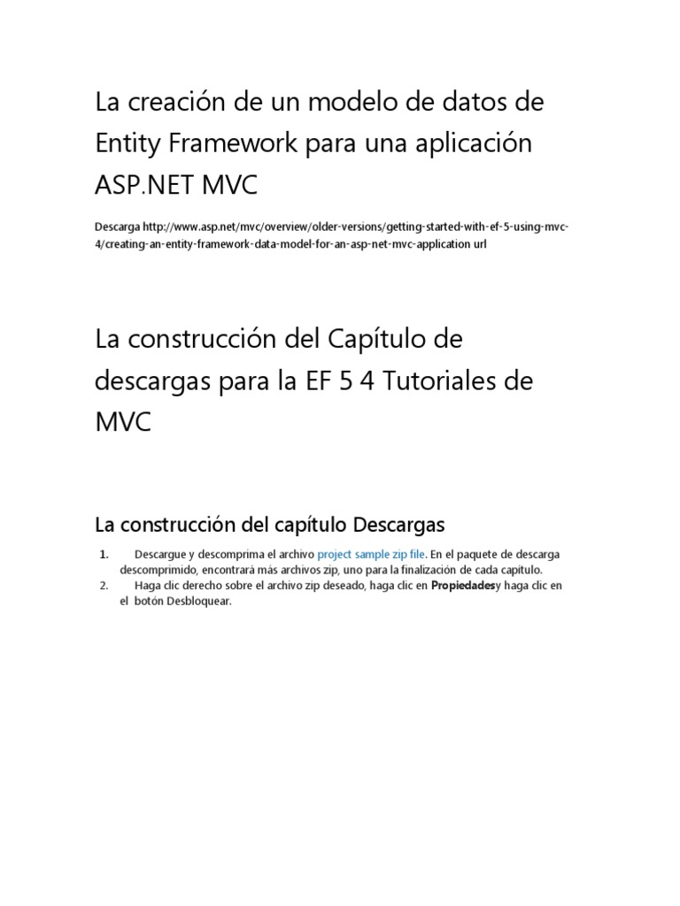 Creacion de Un Modelo de Datos de Entity | PDF | Servidor SQL de Microsoft | Microsoft Visual Studio