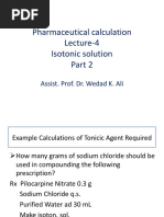 Table 11.1 Sodium Chloride Equivalents (E Values) : Isotonic and Buffer Solutions | PDF | Sodium ...