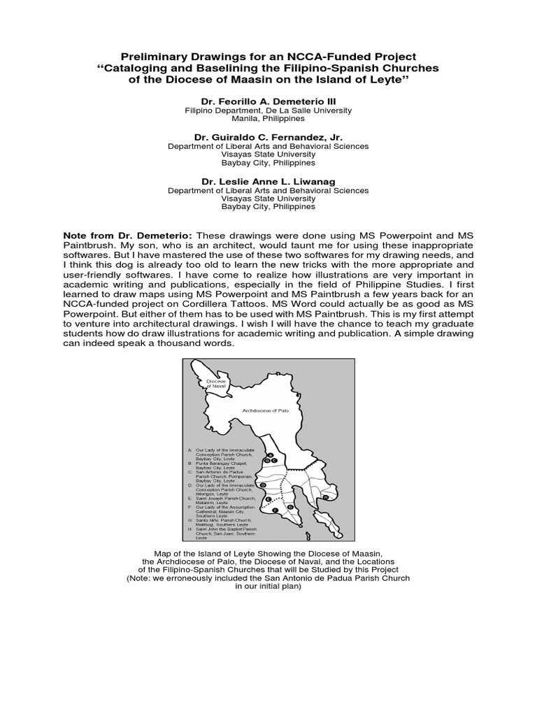 Preliminary Drawings and Maps for an NCCA-Funded Project on Cataloging ...