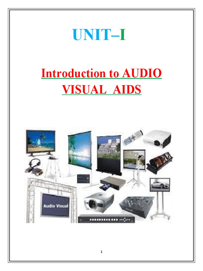 Introduction To AUDIO Visual Aids: Unit | PDF | Learning | Senses