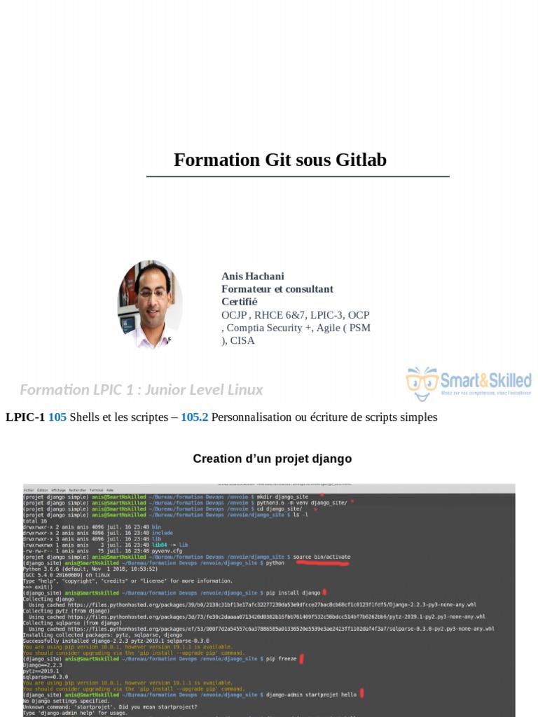 5 - GTA - Support de Cours - Partie Git Gitlab | PDF | Version Control | Software Repository
