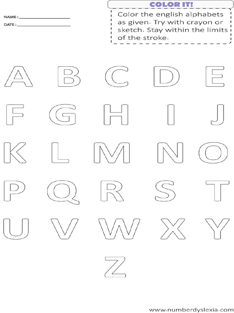 Dyslexia Worksheet | PDF