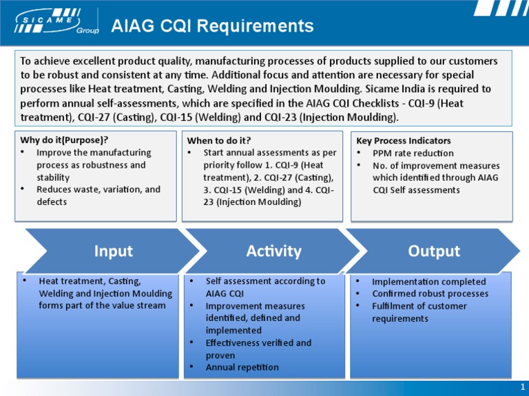 Annexure-I - Core Process Mapping - CQI | PDF