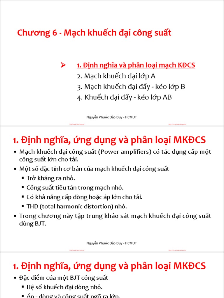 Mach-Dien-Tu - Nguyen-Phuoc-Bao-Duy - Chuong6-Mach-Khuech-Dai-Cong-Suat - (Cuuduongthancong ...