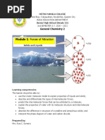 GenChem2 Q3 Module 2.1 Phase Changes v4 | PDF | Phase (Matter) | Liquids