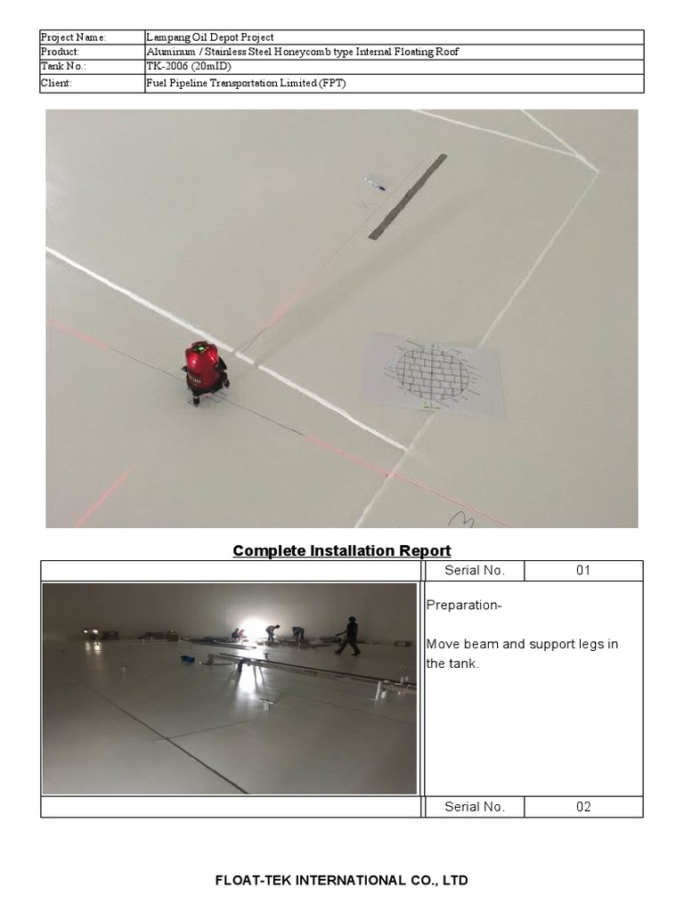 HC IFR Complete Installation Report-TK2006 | PDF | Pipeline Transport ...