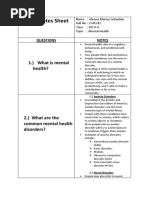 Mental Health Literacy Scale MHLS Blank Form PDF Survey Questions Items ...