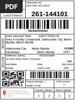 Sample JNT Waybill | PDF