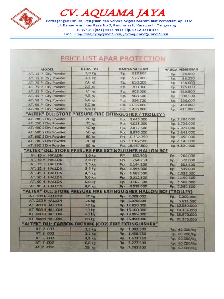 Price List Eko | PDF