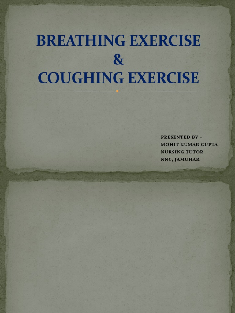 Breathing Exercise | PDF